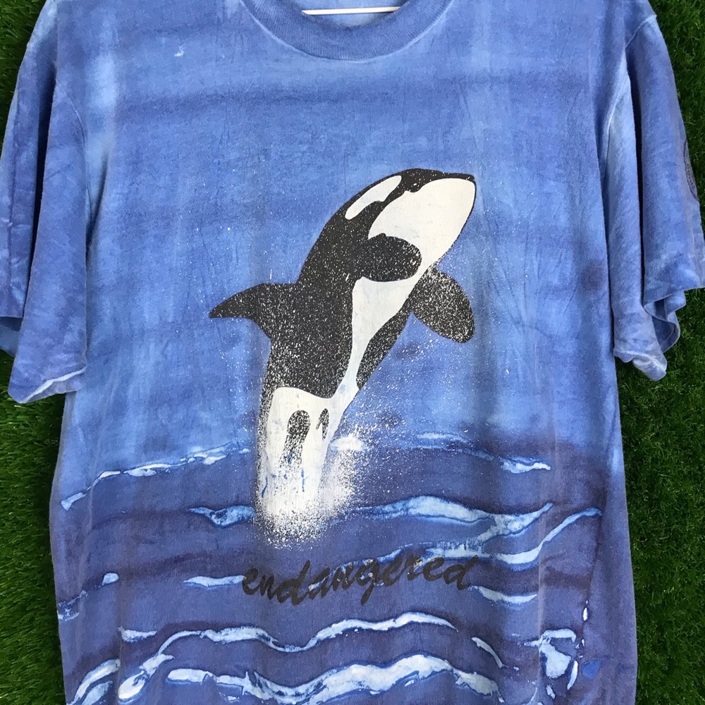 Vintage Endangered Orca Killer Whale Animal Shirt - Gem